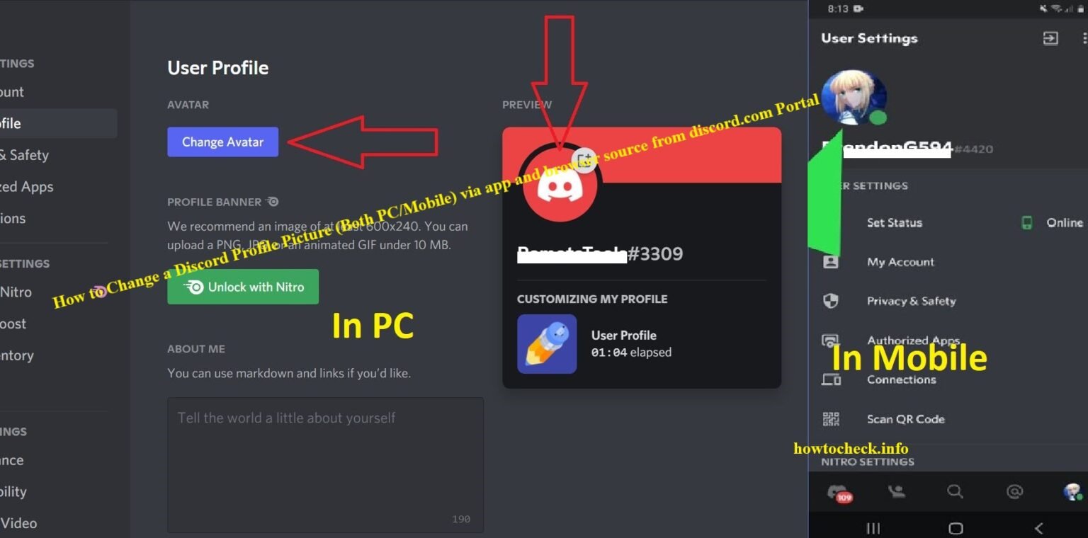 How to Change a Discord Profile Picture discord.com